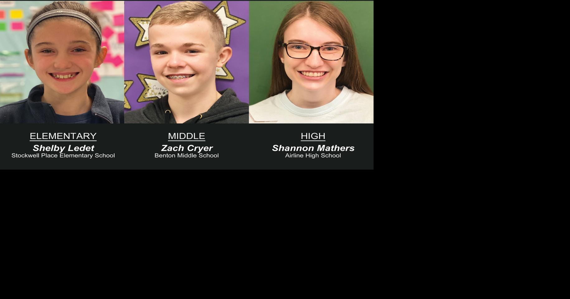 Bossier Schools names its 2019 - 2020 Parish Students of the Year ...