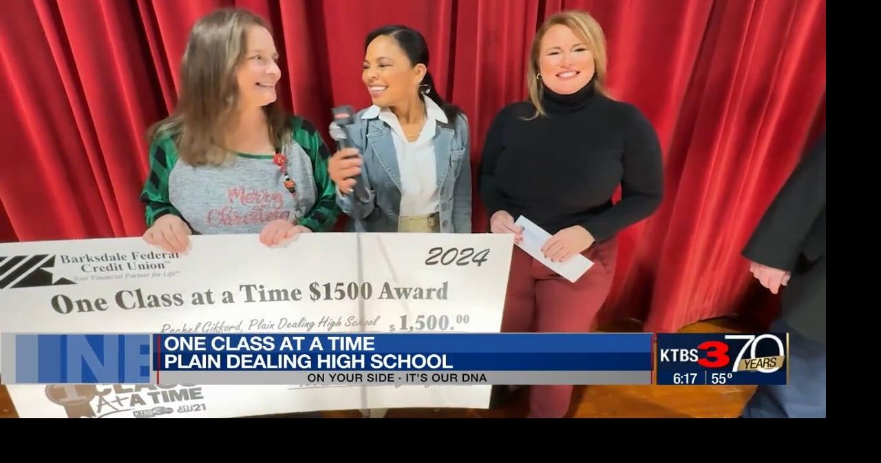 Plain Dealing High School educator surprised with check for 'One Class ...
