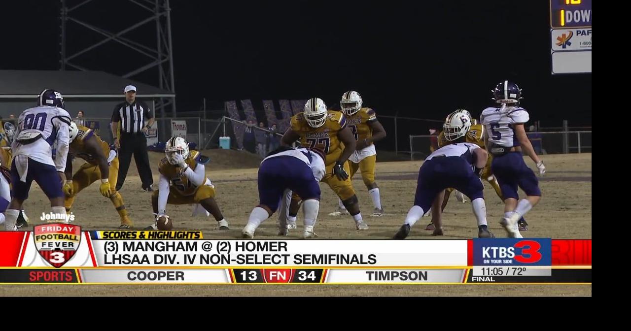 Mangham @ Homer | Friday Football Fever Highlights | ktbs.com
