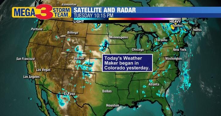 Today's weather originated in Colorado | StormTeam 3 Weather | ktbs.com