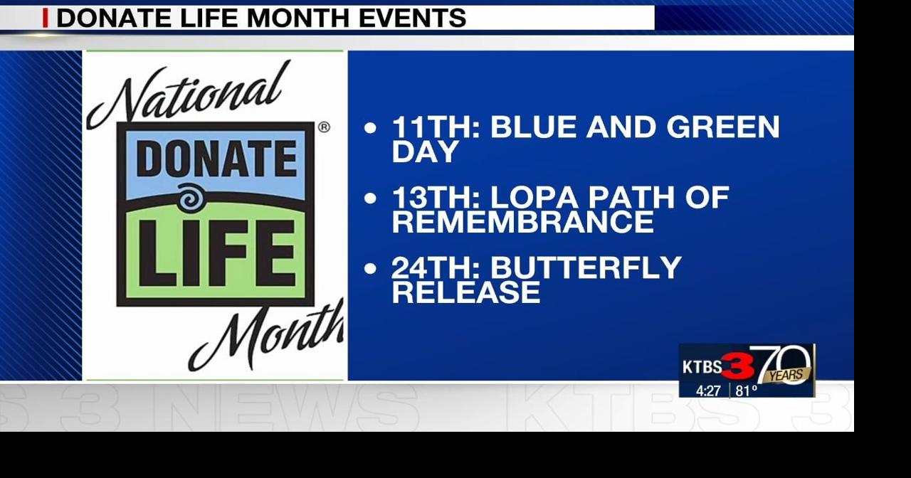 April is National Donate Life Month | Health | ktbs.com