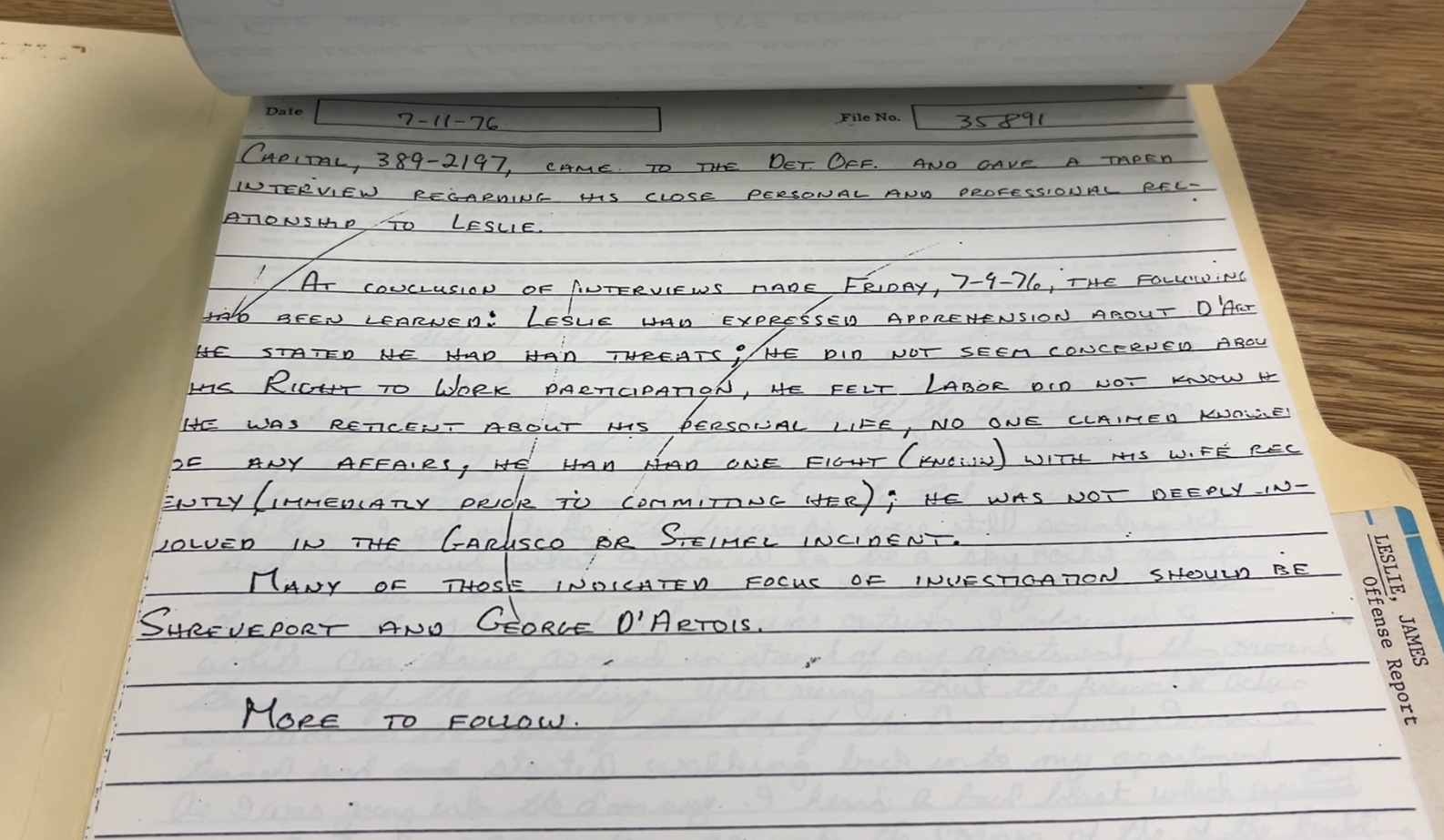Jim Leslie homicide: Cold case detectives take another look at ...