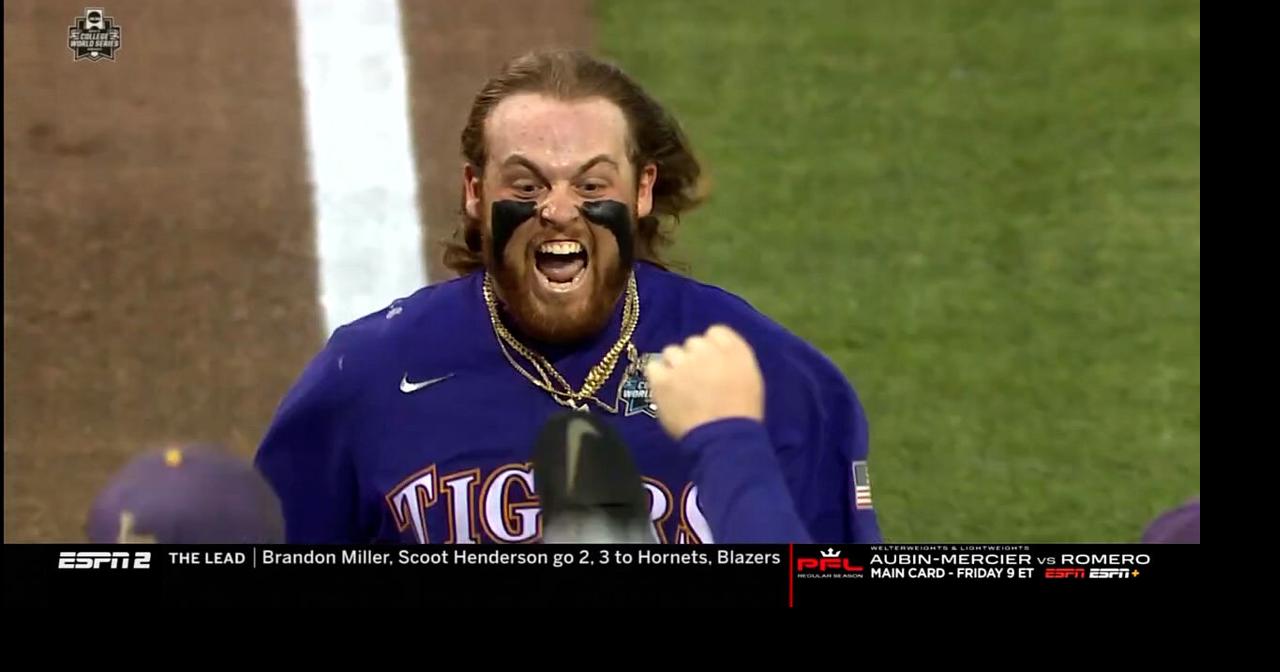 White delivers final blow to send LSU to CWS Finals, 2-0 | In Case You Missed It | ktbs.com