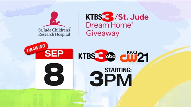 KTBS 3 St. Jude Dream Home Giveaway begins at 3 p.m. on KPXJ CW 21 and ...