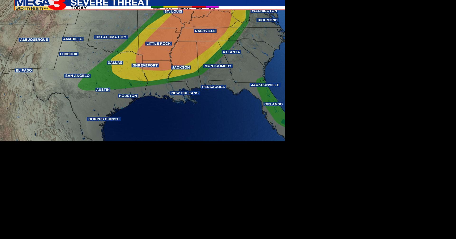 Active weather pattern returns with severe storms possible Sunday ...