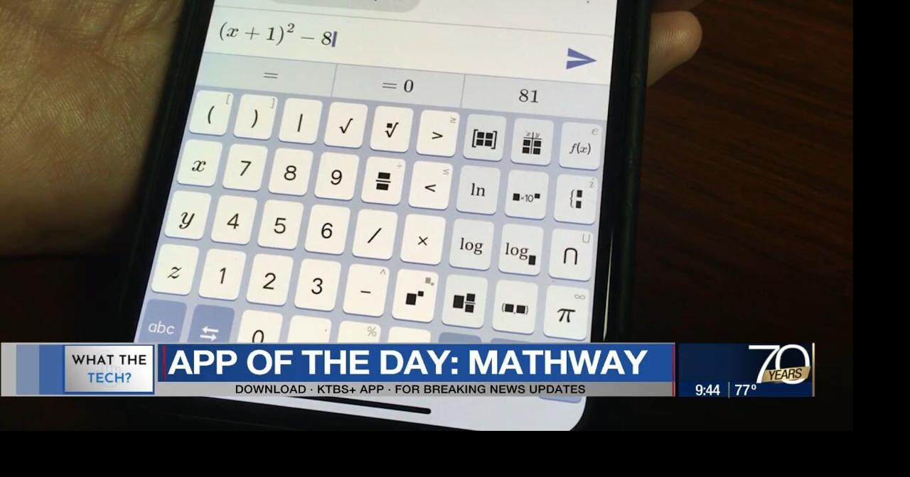 What the Tech: App of the day - Mathway | News | ktbs.com