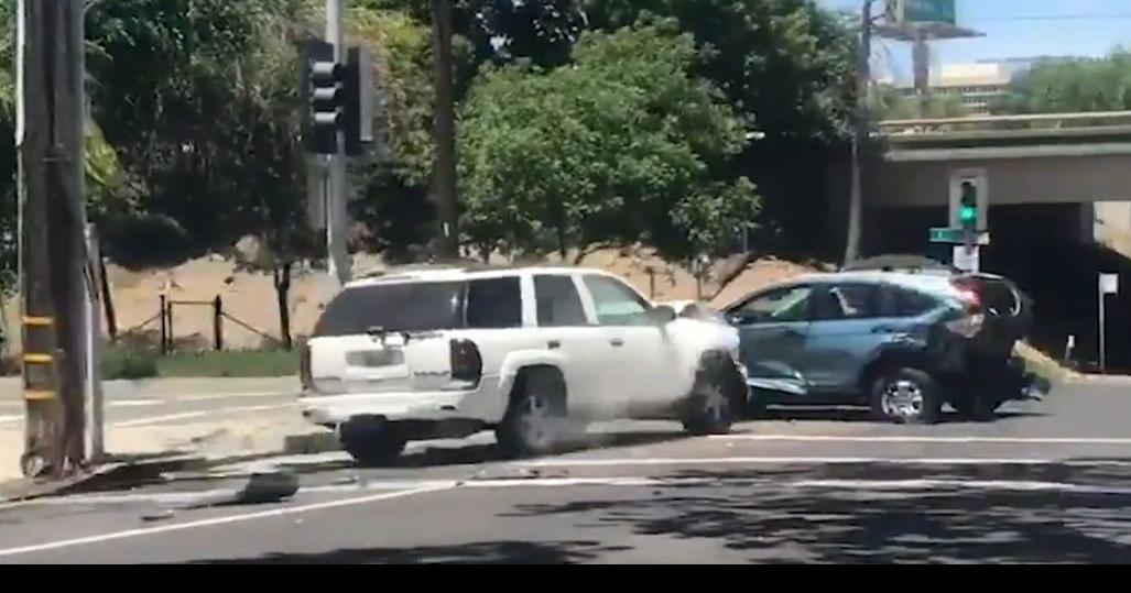 California Man Arrested After Ramming Car Several Times In Road Rage