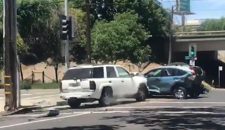 California Man Arrested After Ramming Car Several Times In Road Rage