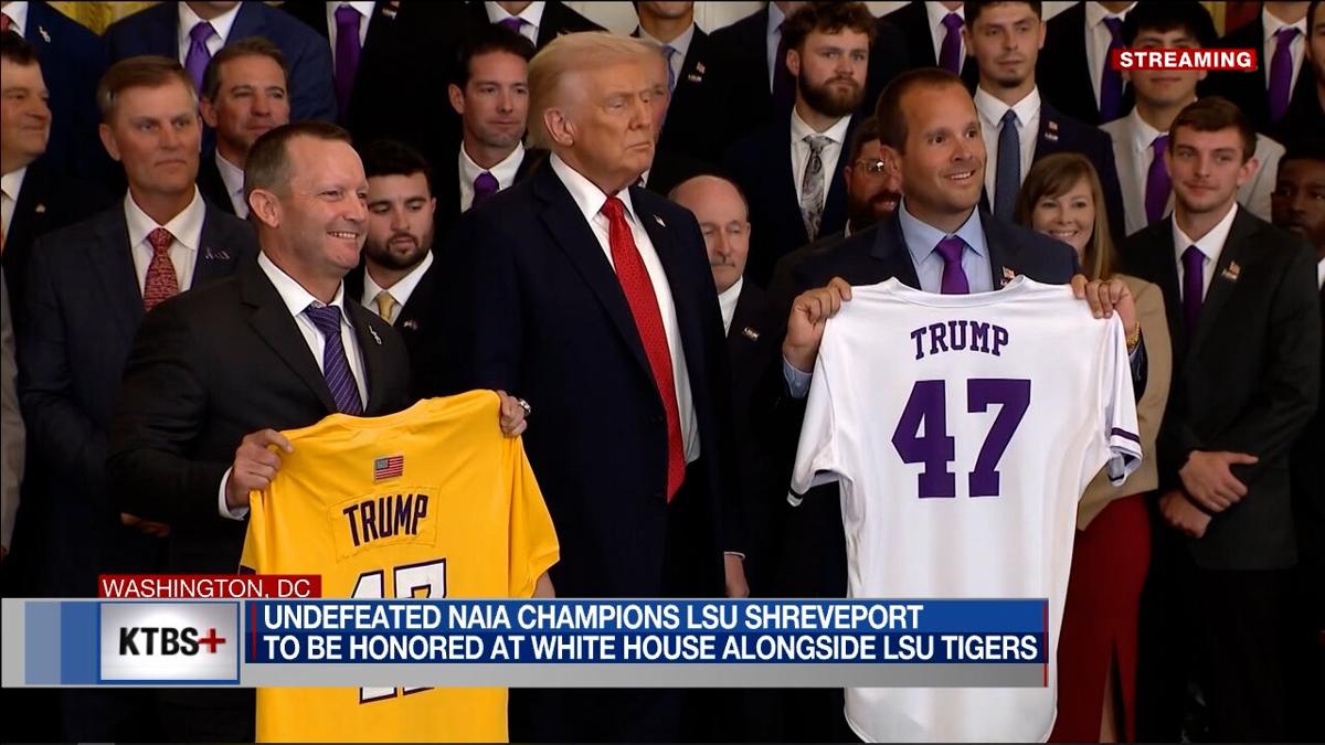Perfect LSU Shreveport baseball team celebrated with White House, Capitol visits Monday | News ...