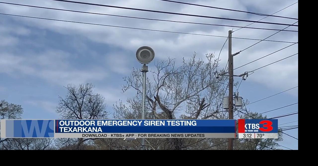 Outdoor emergency siren testing weekly, citizens urged to sign up for ...