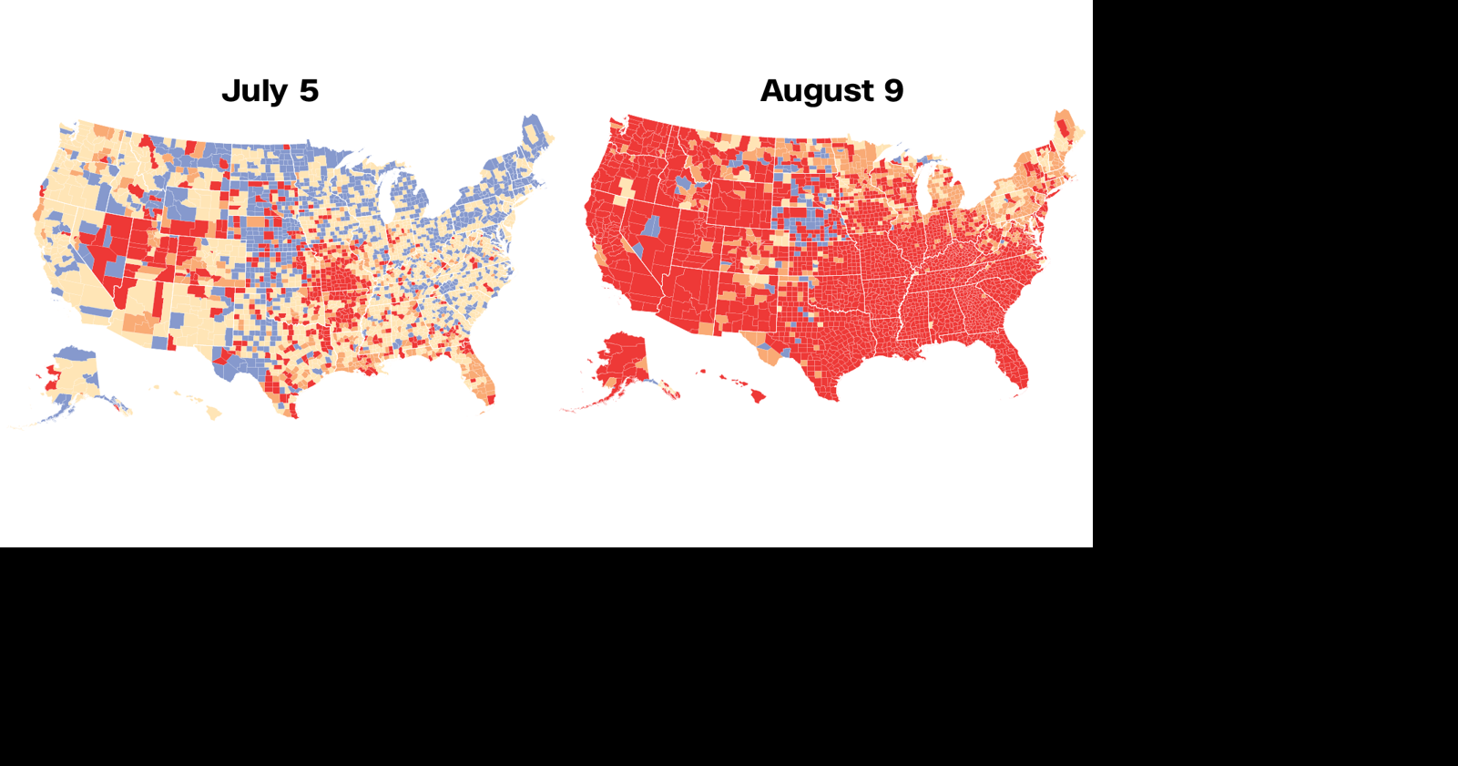 One month later: These maps show how quickly Covid engulfed the US ...