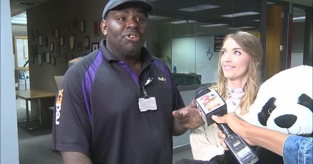 Meet the Fedex driver and lady in the stuffed panda behind the Bossier ...