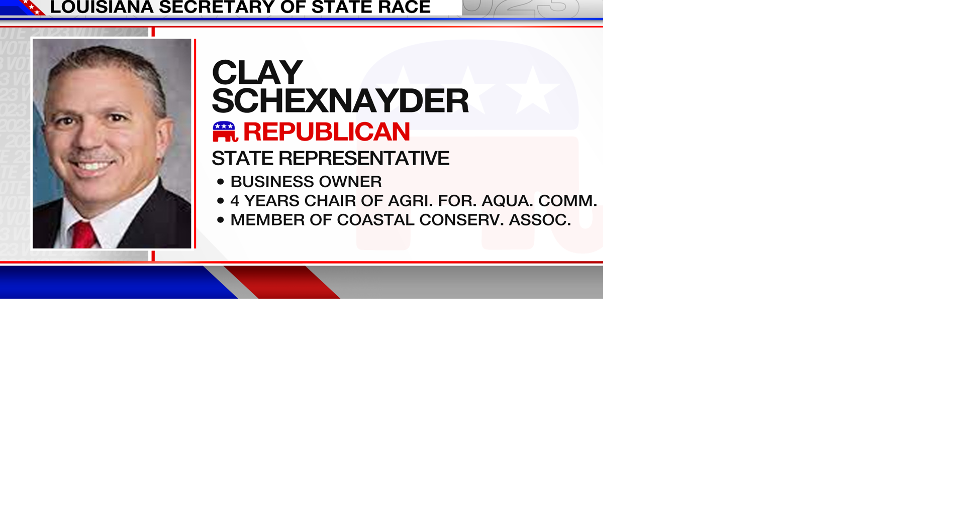 Clay Schexnayder | Secretary of State | ktbs.com