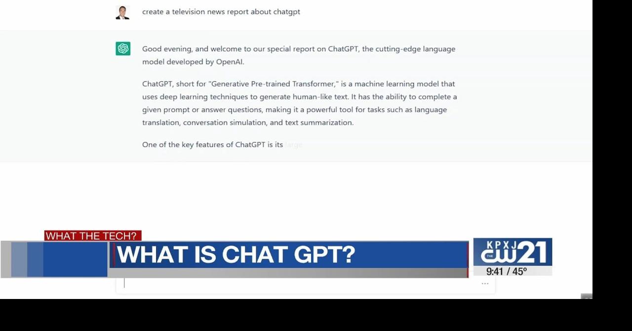 What the Tech?: What is ChatGPT | Entertainment | ktbs.com