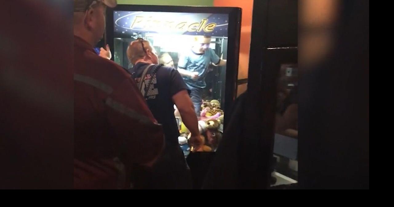 Boy stuck in claw machine has message for crews that rescued him ...