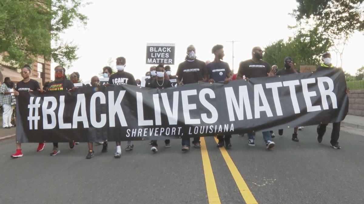Peaceful march in Shreveport celebrating Juneteenth and supporting BLM ...