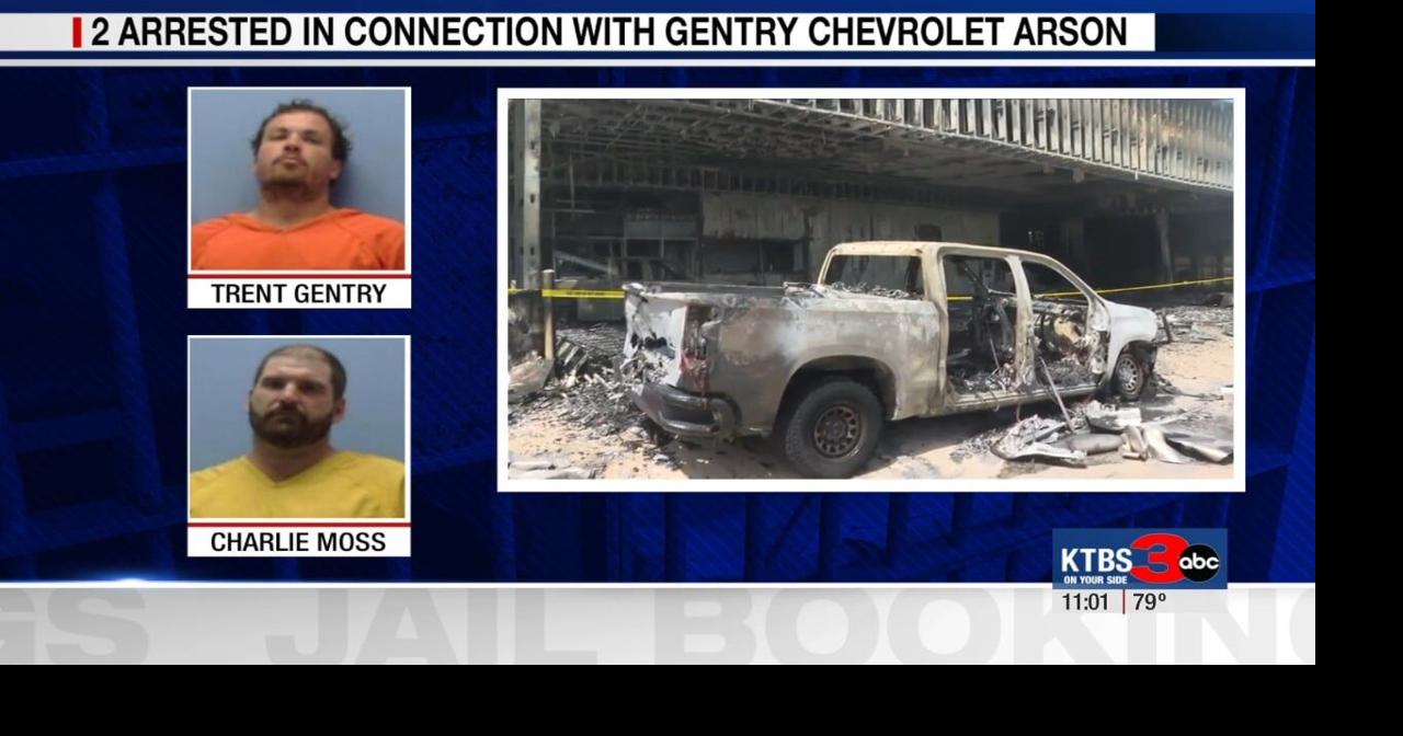 2 arrested in connection with Gentry Chevrolet arson | Texarkana | ktbs.com