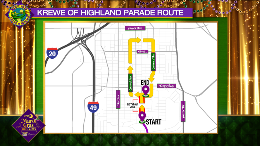 Krewe of Highland parade all set for Sunday's roll; KTBS 3 Parade ...