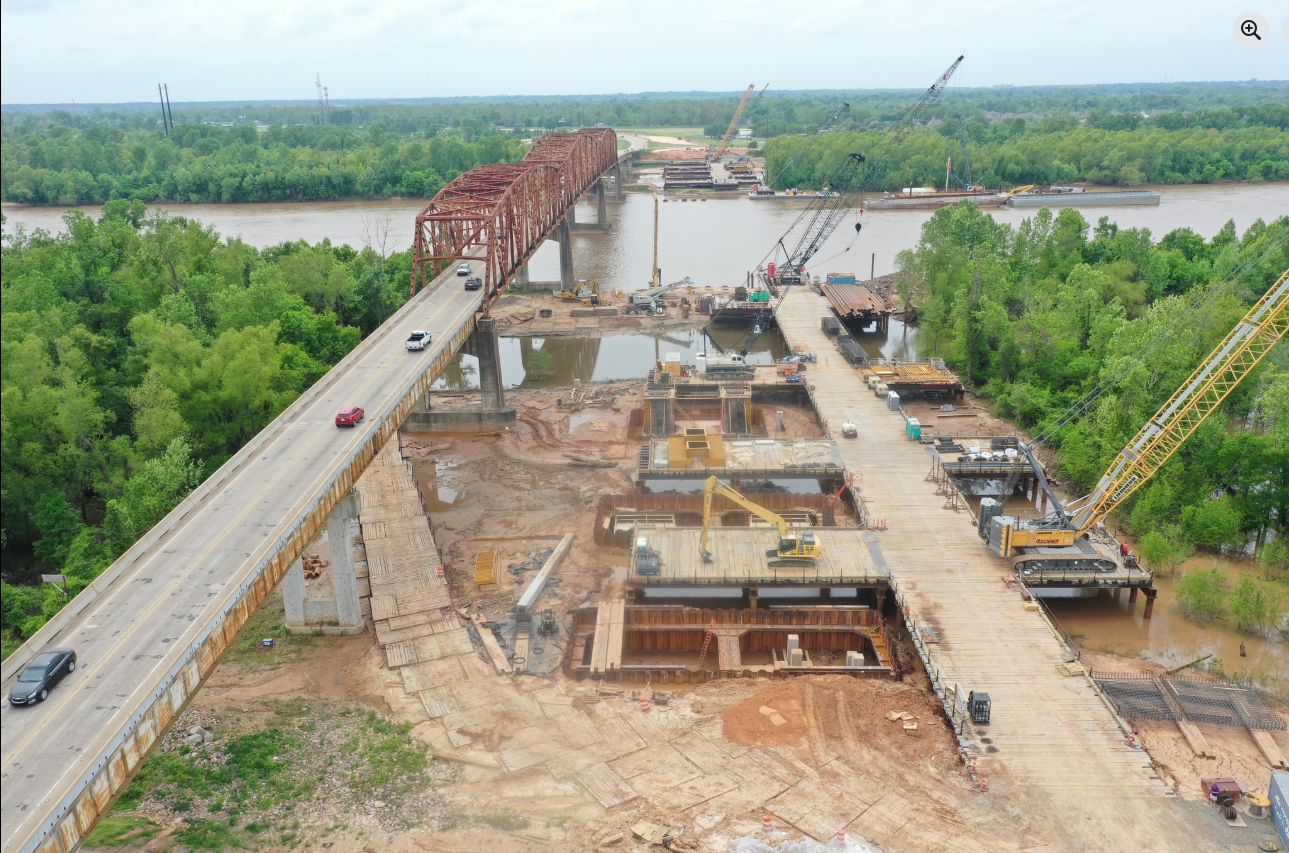 Jimmie Davis Bridge construction project hits one-year mark | News ...