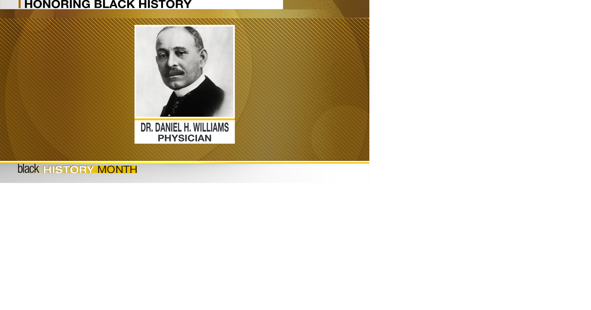 Dr. Daniel Williams | Black History | ktbs.com