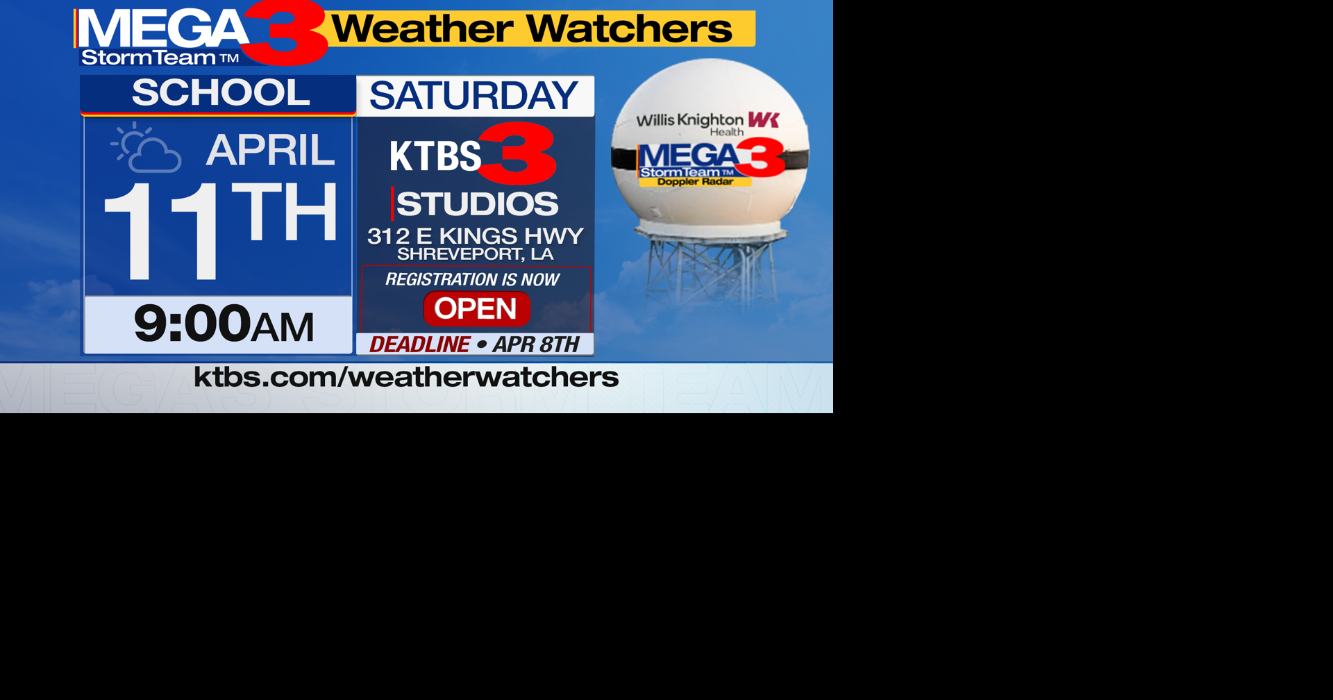 KTBS 3 to host Weather Watcher School in April | Weather Watchers ...
