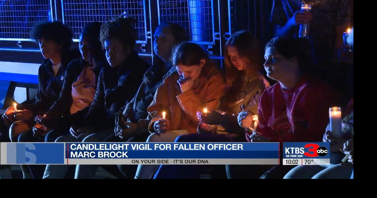 Community gathers to honor fallen Vivian officer Marc Tyler Brock with ...