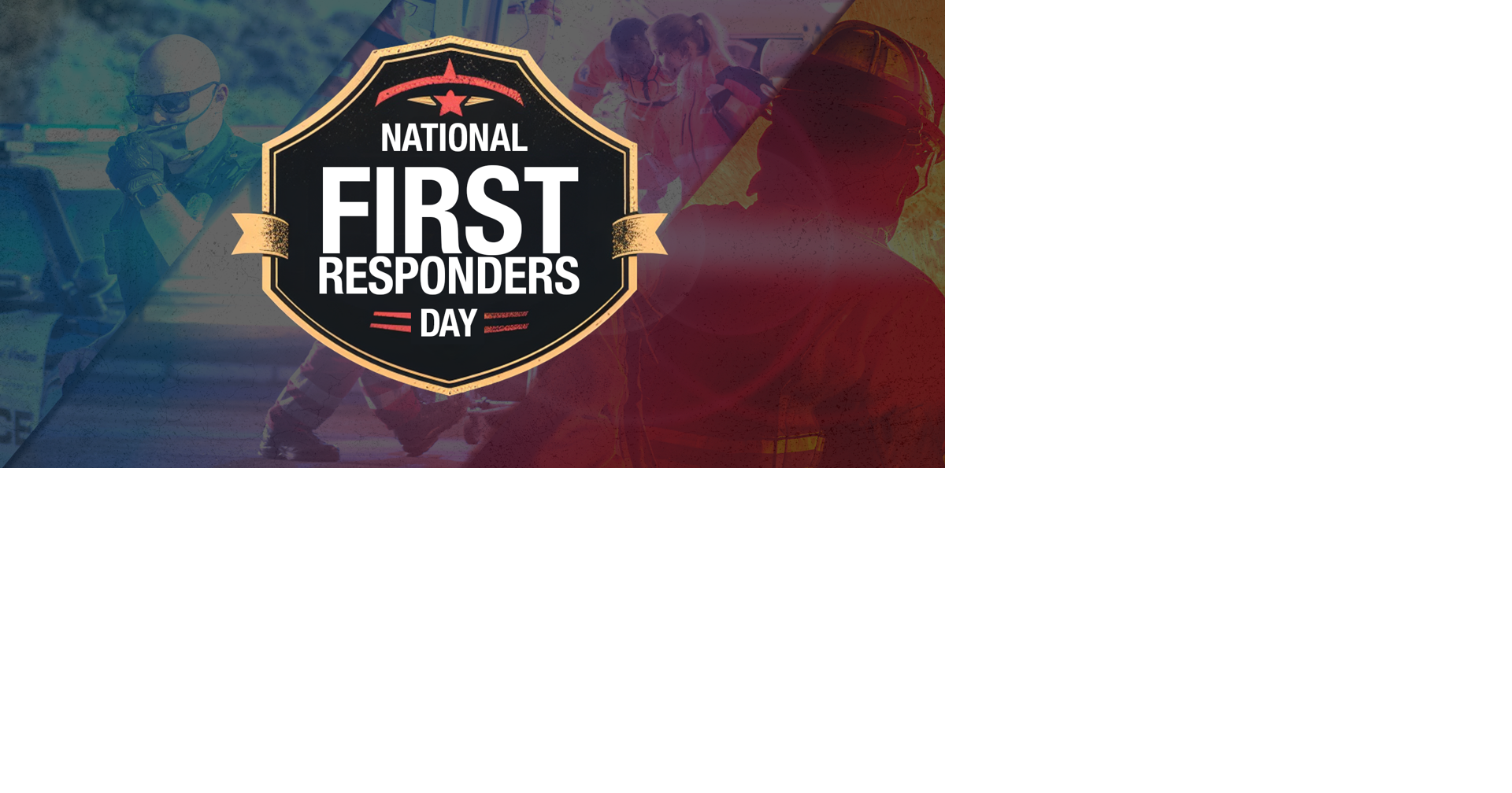 Marking National First Responders Day with a complimentary meal ...