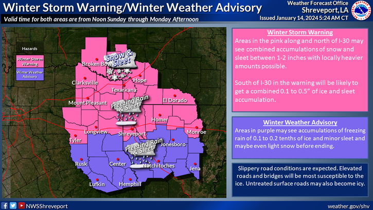 Arctic blast to arrive late Sunday as winter storm warning goes into ...