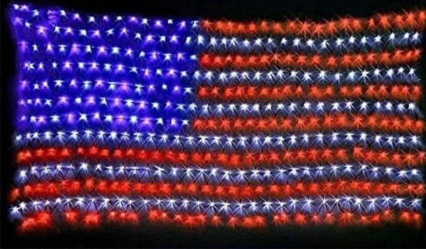 American flags included in Christmas decorations stir up controversy in ...