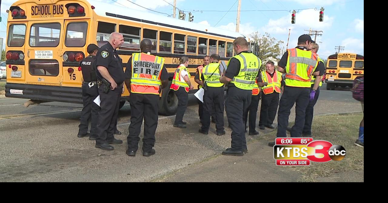 Six taken to hospital after Caddo school bus crash | News | ktbs.com