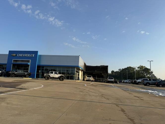 Massive fire burns ArkLaTex car dealership | Texarkana | ktbs.com