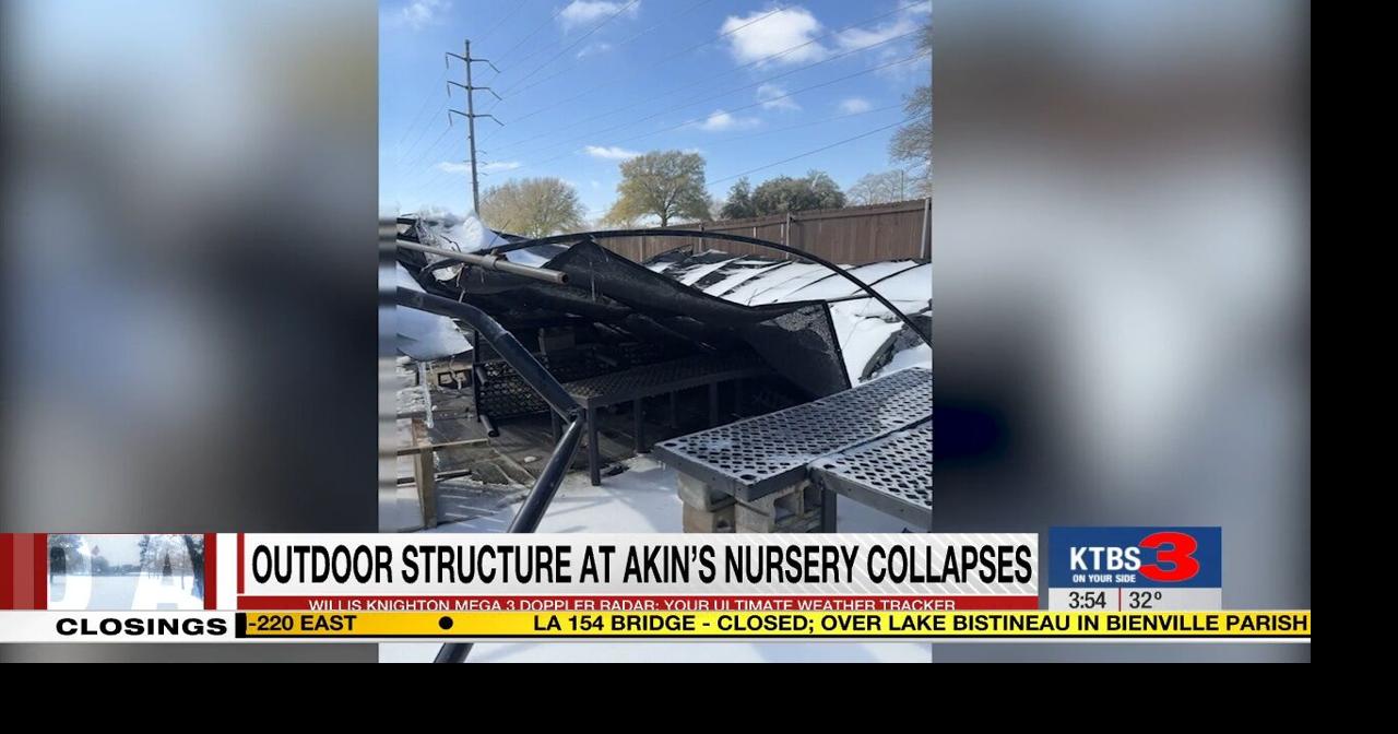 Local nursery loses outdoor structures under weight of ice | News ...