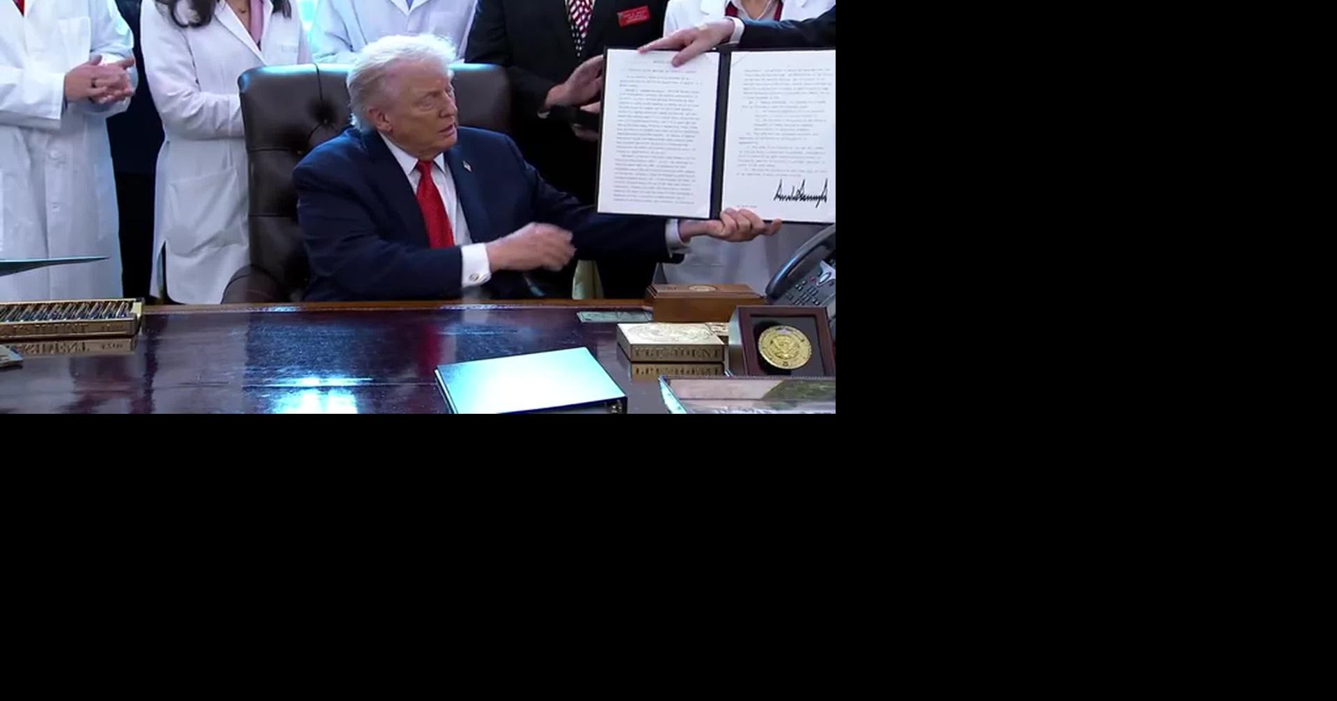 RAW: DC: TRUMP SIGNS EO EASING MARIJUANA RESTRICTIONS | News | ktbs.com