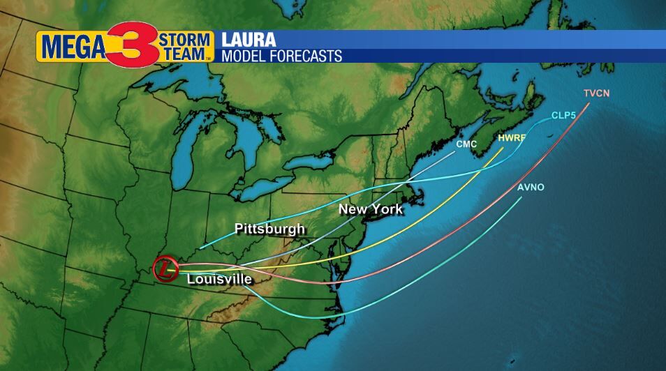 Laura downgraded to a Tropical Depression | Hurricane Tracker | ktbs.com