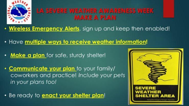 Severe Weather Awareness Week...Make a Plan | StormTeam 3 Weather ...