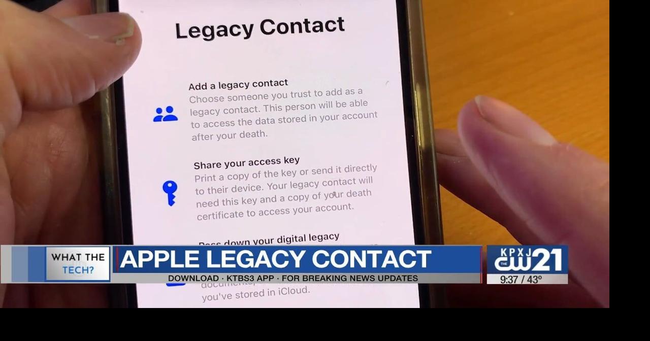 What the Tech? Apple legacy contact | Community | ktbs.com
