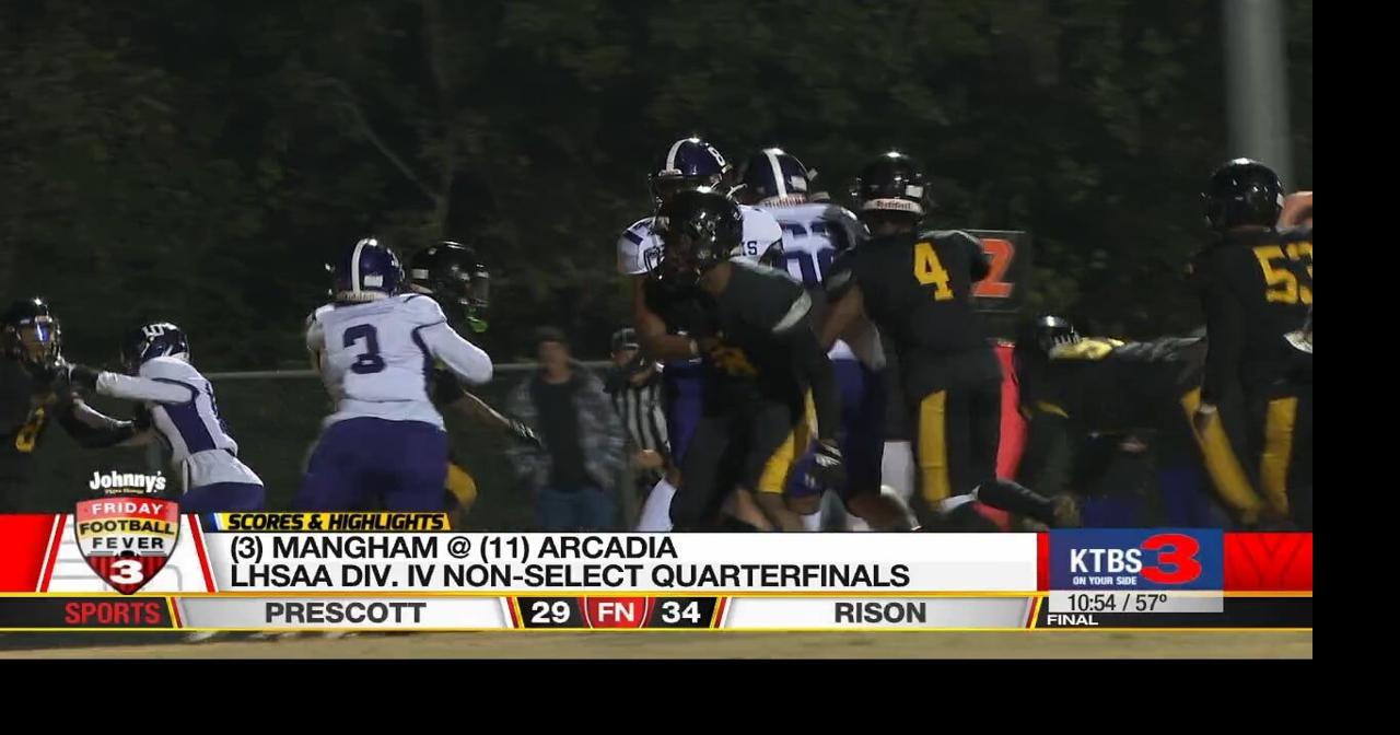 Mangham @ Arcadia | Friday Football Fever Highlights | ktbs.com