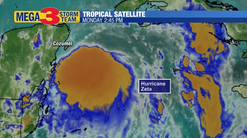 Zeta becomes the 11th hurricane of the 2020 season | Hurricane Tracker ...