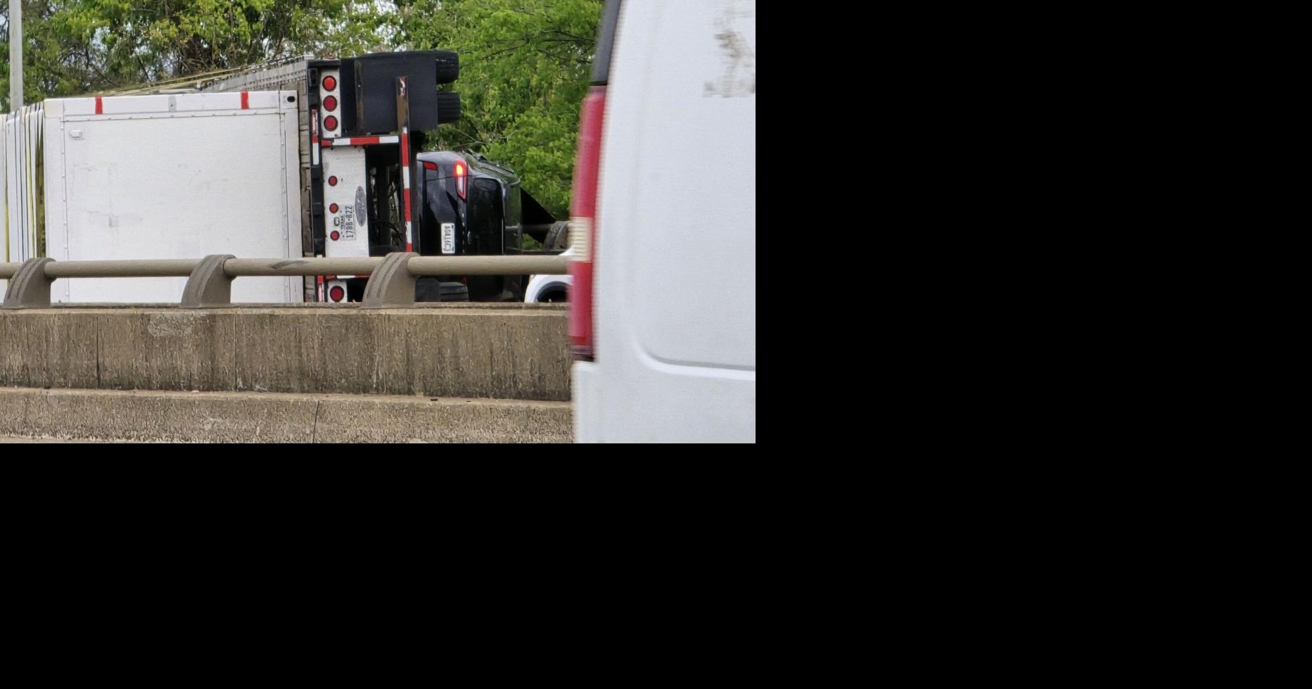 18 wheeler flipped over in major accident on I-20 | News | ktbs.com