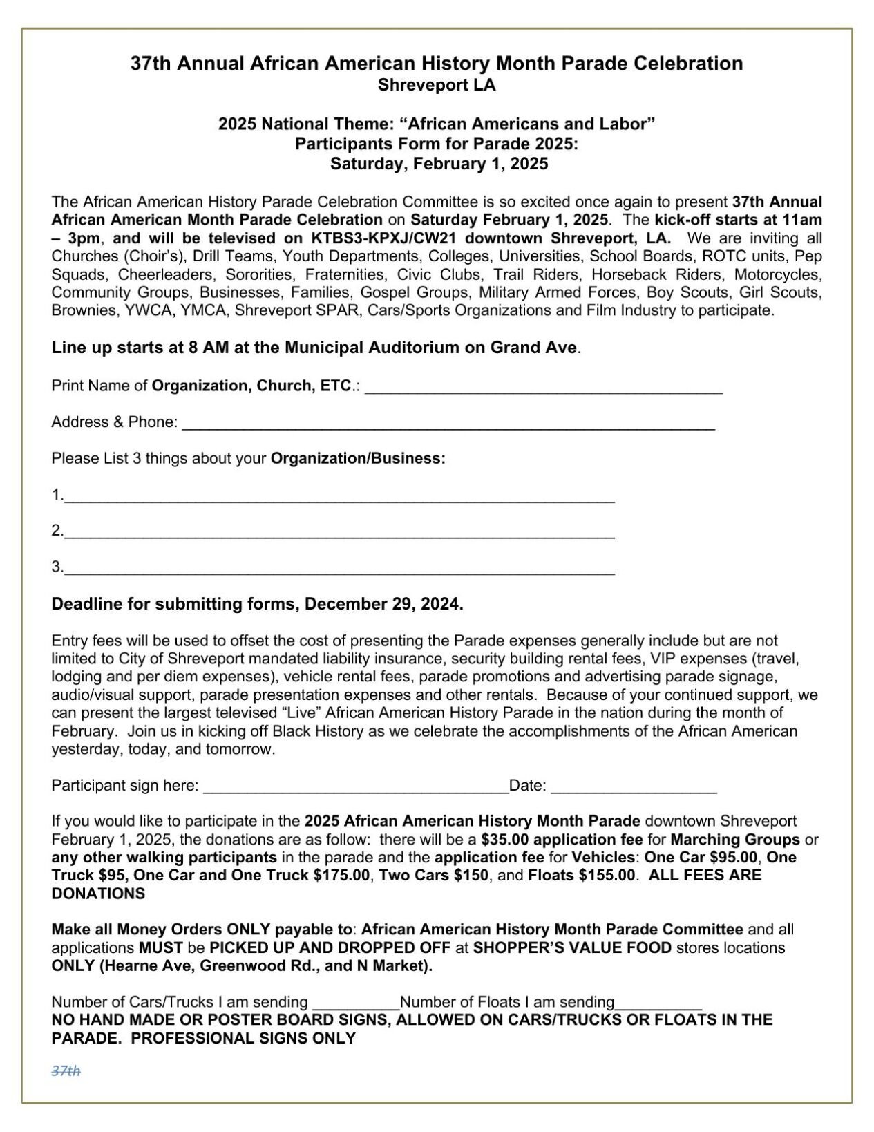 37th Annual African American History Parade Celebration 2025 | | ktbs.com