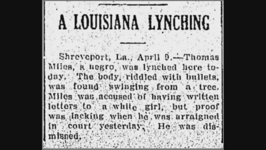 An oak tree and lynchings. What's the truth? | 3 Investigates | ktbs.com