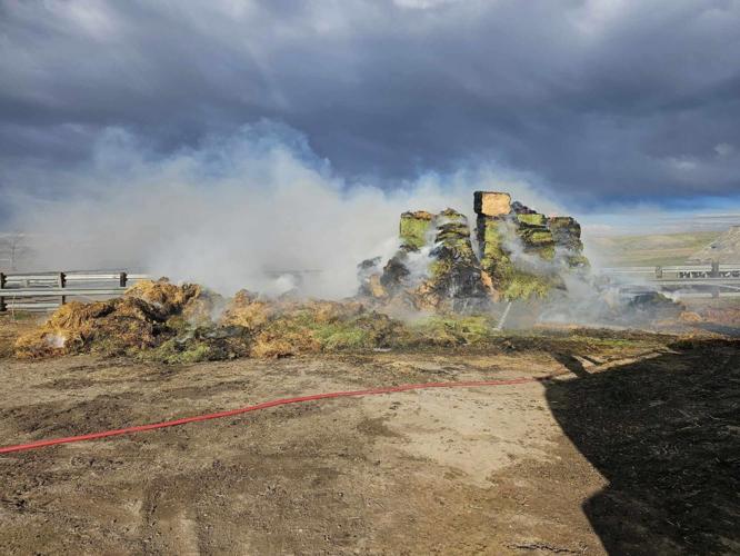 Fire crews extinguish bales after haystack fire broke out east of Power ...