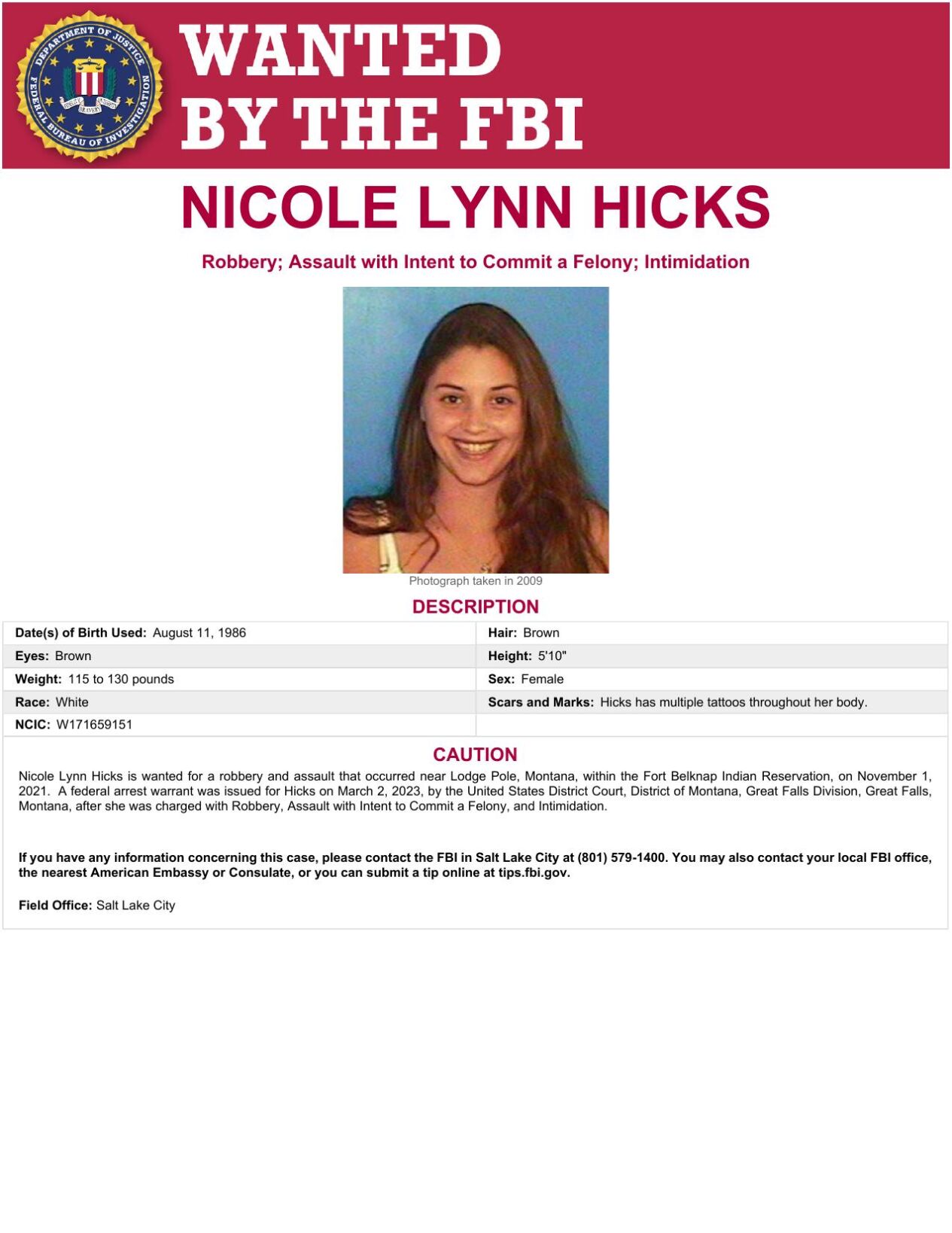 Woman wanted for robbery and assault that happened near Lodge Pole ...