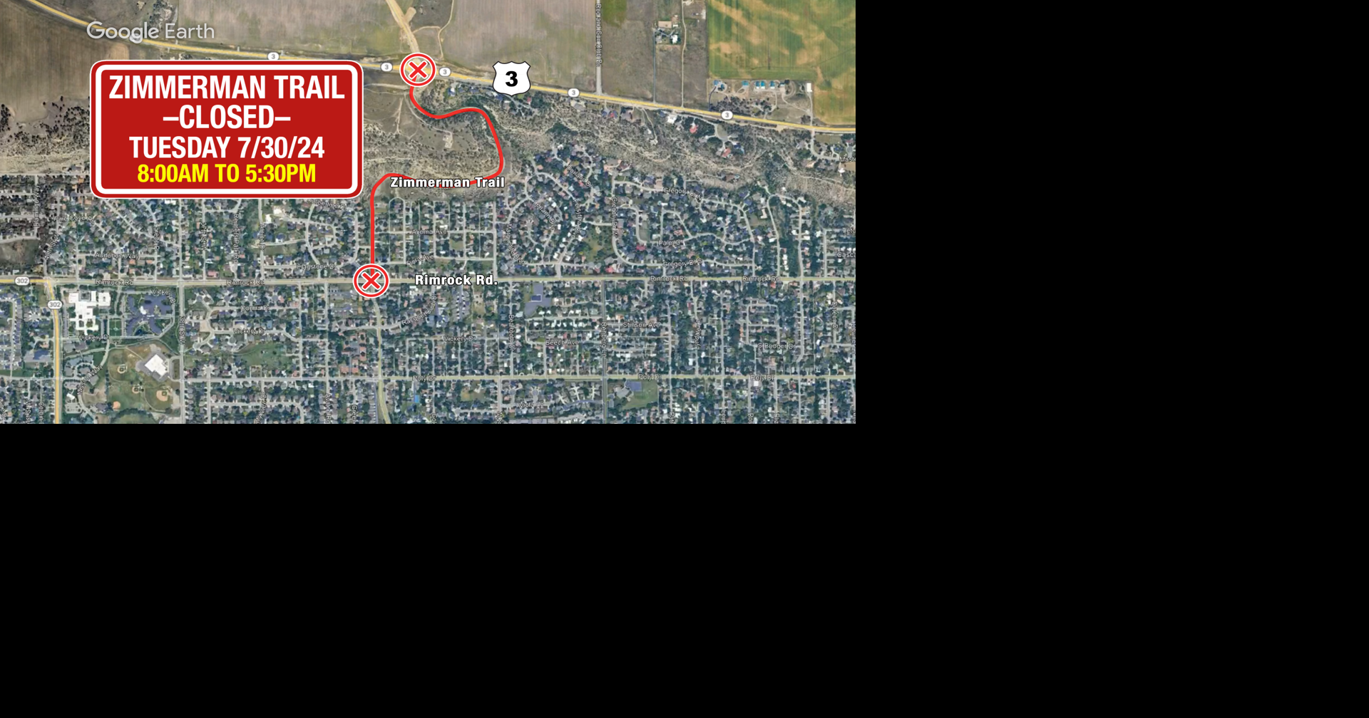 Zimmerman Trail closed on July 30 from 8:30 am to 5:30 pm for annual ...