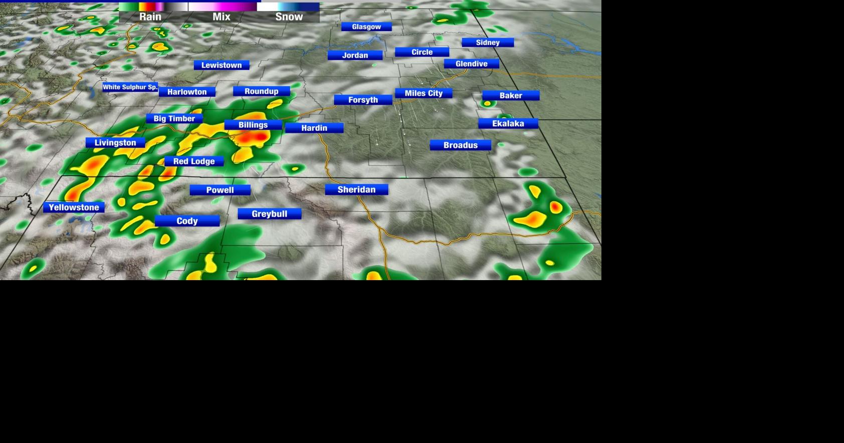 Wednesday Brings Cooler & Wet Weather Across Southern MT & Northern ...