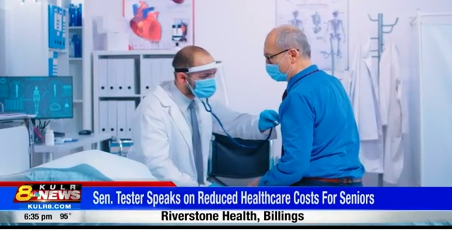 Senator Tester speaks on reduced healthcare costs at RiverStone Health ...