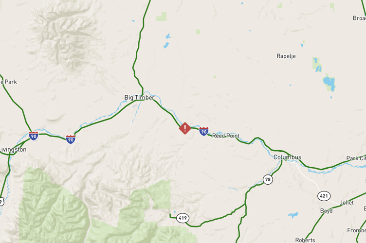 One lane reopens at scene of vehicle fire on I-90 near Big Timber ...