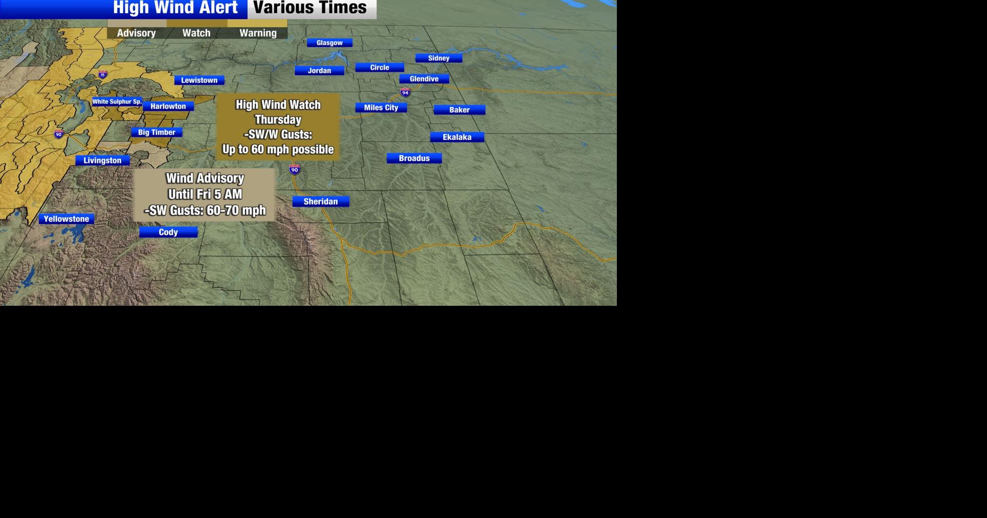 Strong crosswinds will create hazardous travel along I-90 and Highway ...