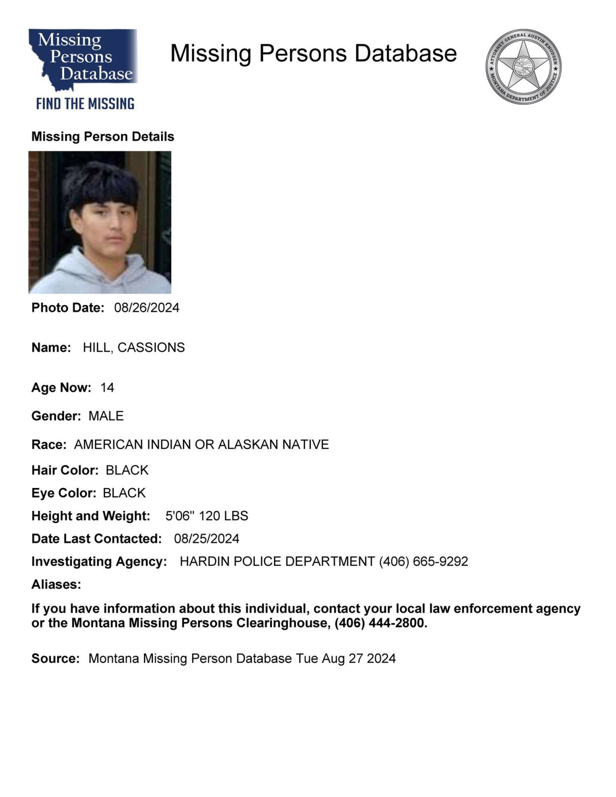 FOUND: Two teen boys in Big Horn County last heard from on Sunday ...