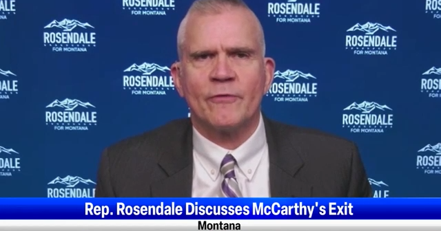 Representative Matthew Rosendale speaks on new Speaker of the House ...